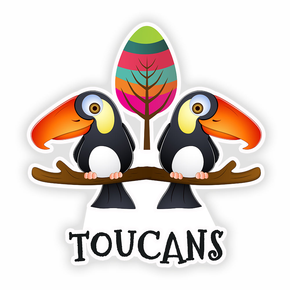 Toucan Sticker for Kids and Birder Adults - Tropical Bird 3x3 Inches ...